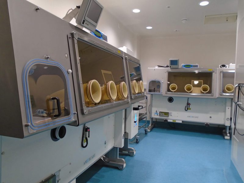 Two Tc Dispensing Isolators in Cleanroom